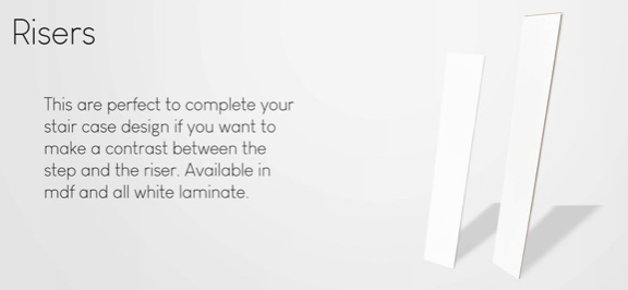 WHITE RAISER - White Risers for Your Staircase - Stair-Treads - Stairs ...